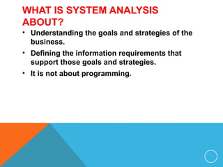 INTRODUCTION TO SYSTEM ANALYSIS AND DESIGN.pptx