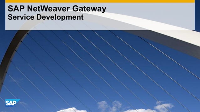 Autodesk Technical Webinar: SAP NetWeaver Gateway Part 1 | PPT