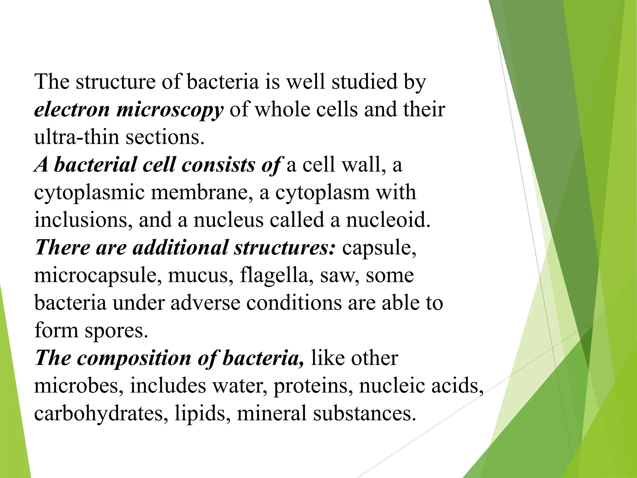 General microbiology, structure of bacterial cells.ppt