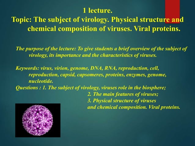 1 lecture virology 2021 | PPT