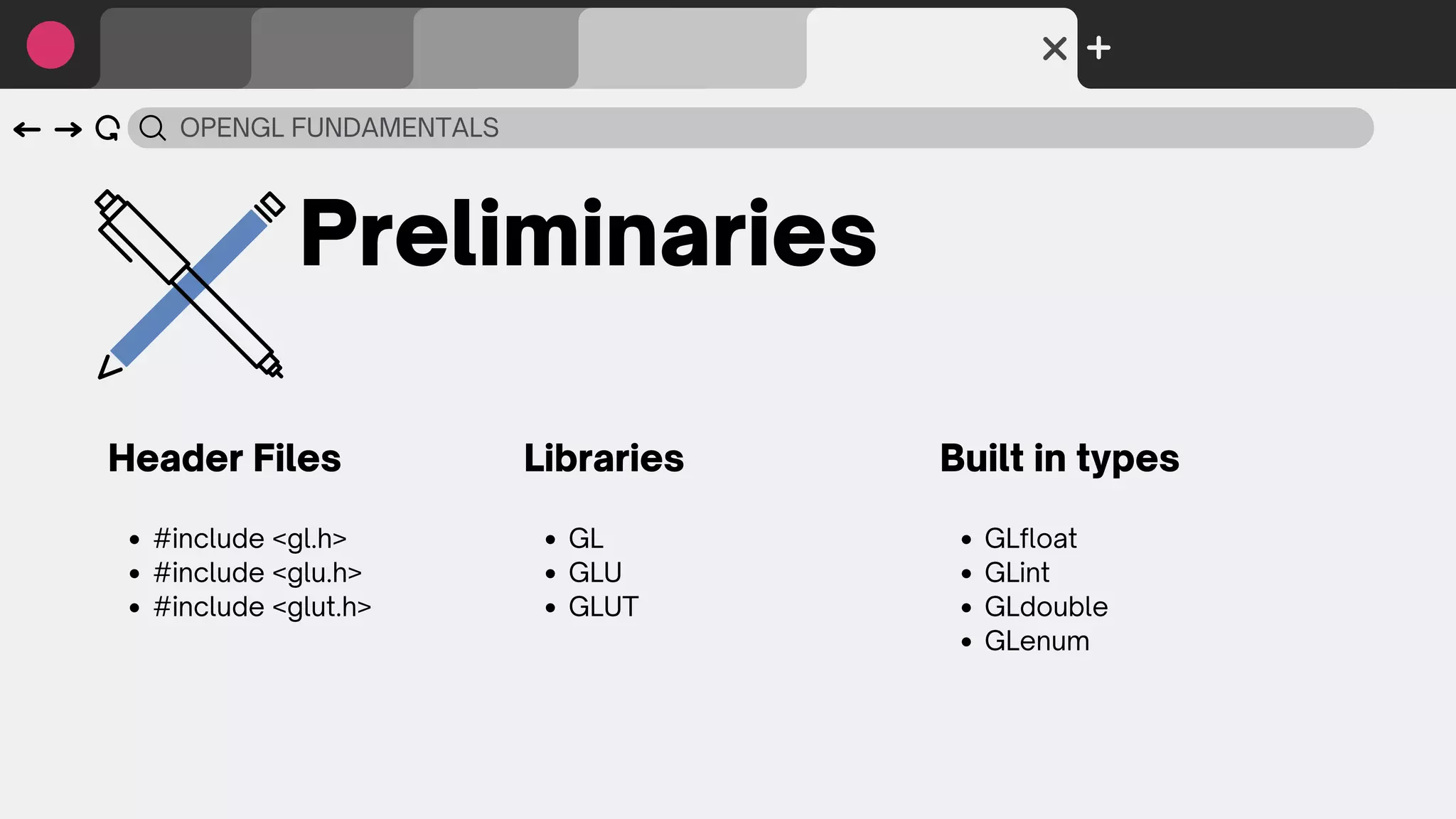 Lesson 1 - OpenGL | PDF | Computing | Technology & Computing