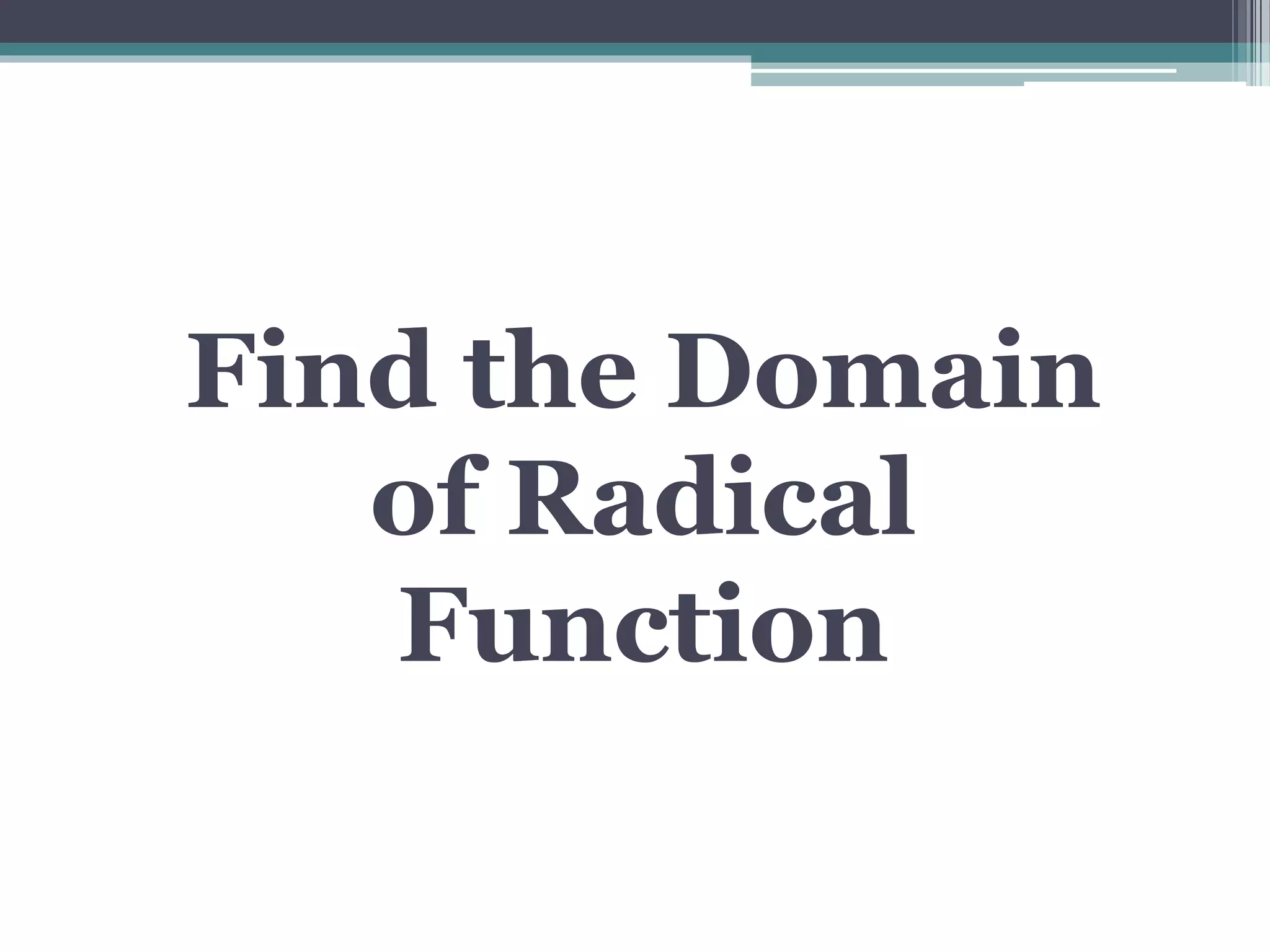 1 lesson 6 introduction to radical functions | PPTX