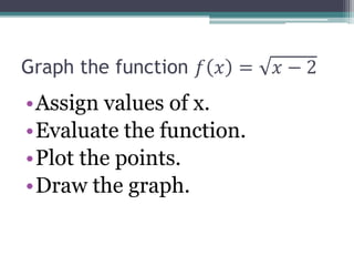 1 lesson 6 introduction to radical functions | PPTX