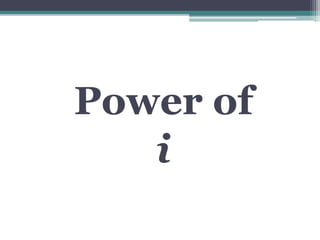 1 lesson 7 introduction to complex numbers | PPTX