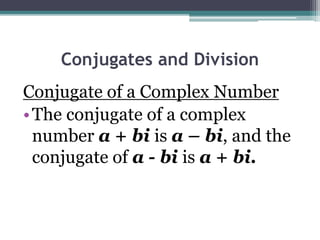 1 lesson 7 introduction to complex numbers | PPTX