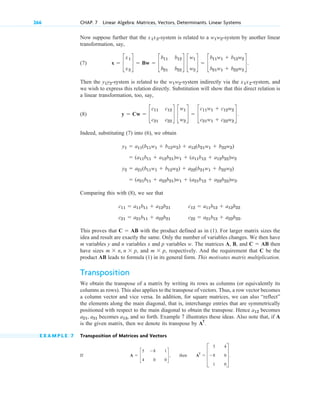 1 linear algebra matrices | PDF