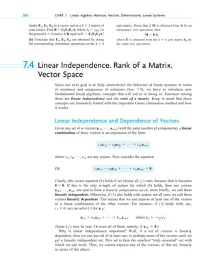 1 linear algebra matrices | PDF