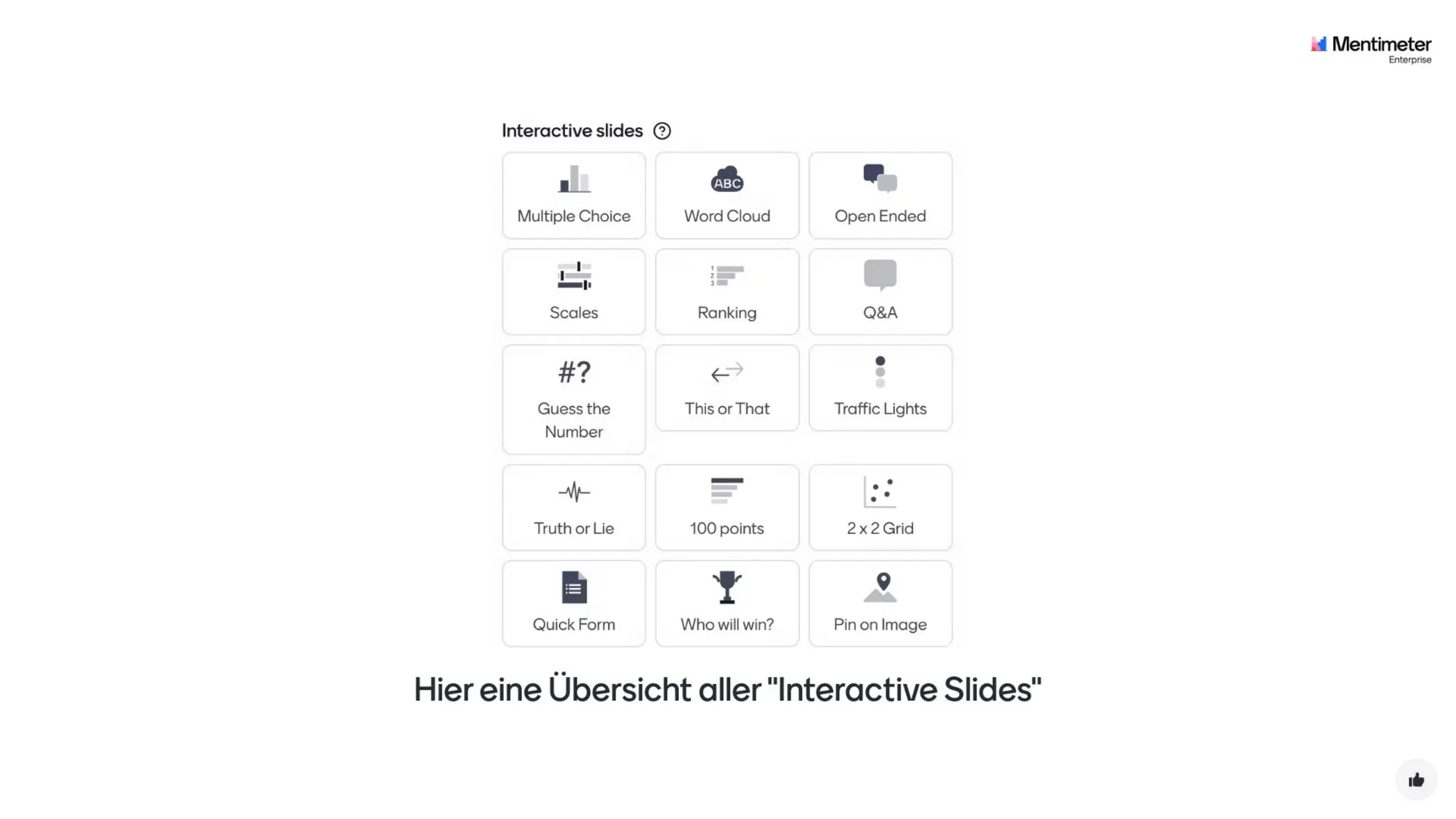 Mentimeter - Interactive Slides - Beispiele | PDF