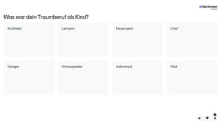 Mentimeter - Interactive Slides - Beispiele | PDF