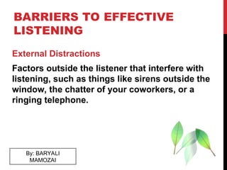 Introduction to Listening Skill & its Importance and Kinds | PPT | Free ...