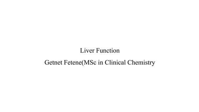 1 liver function | PPT