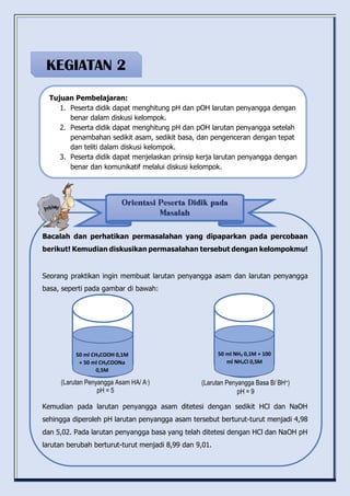 LKPD Kimia berbasis PBL pada Materi Larutan Penyangga | PDF