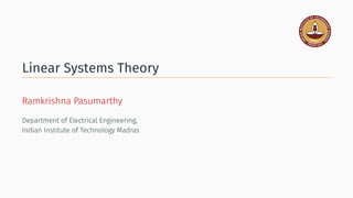 Linear control systems Automatic Control | PPT