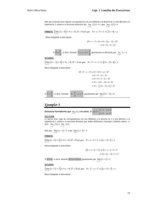 Limite de funciones"capitulo 1 Moises Villena" | PDF