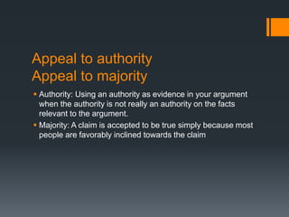 Logical Fallacies Slide Show | PPTX