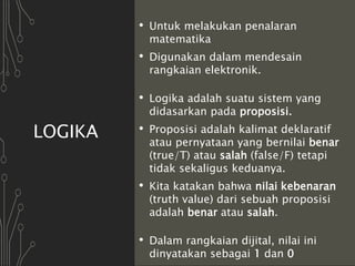1 logika | PPT