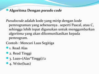 logika algoritma & command prompt | PPT