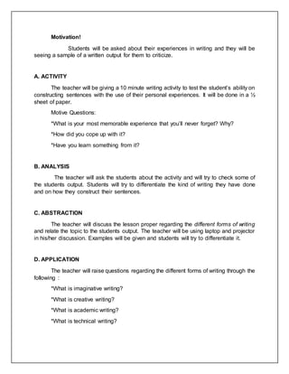 1 lp | DOCX | Arts and Crafts | Hobbies & Interests