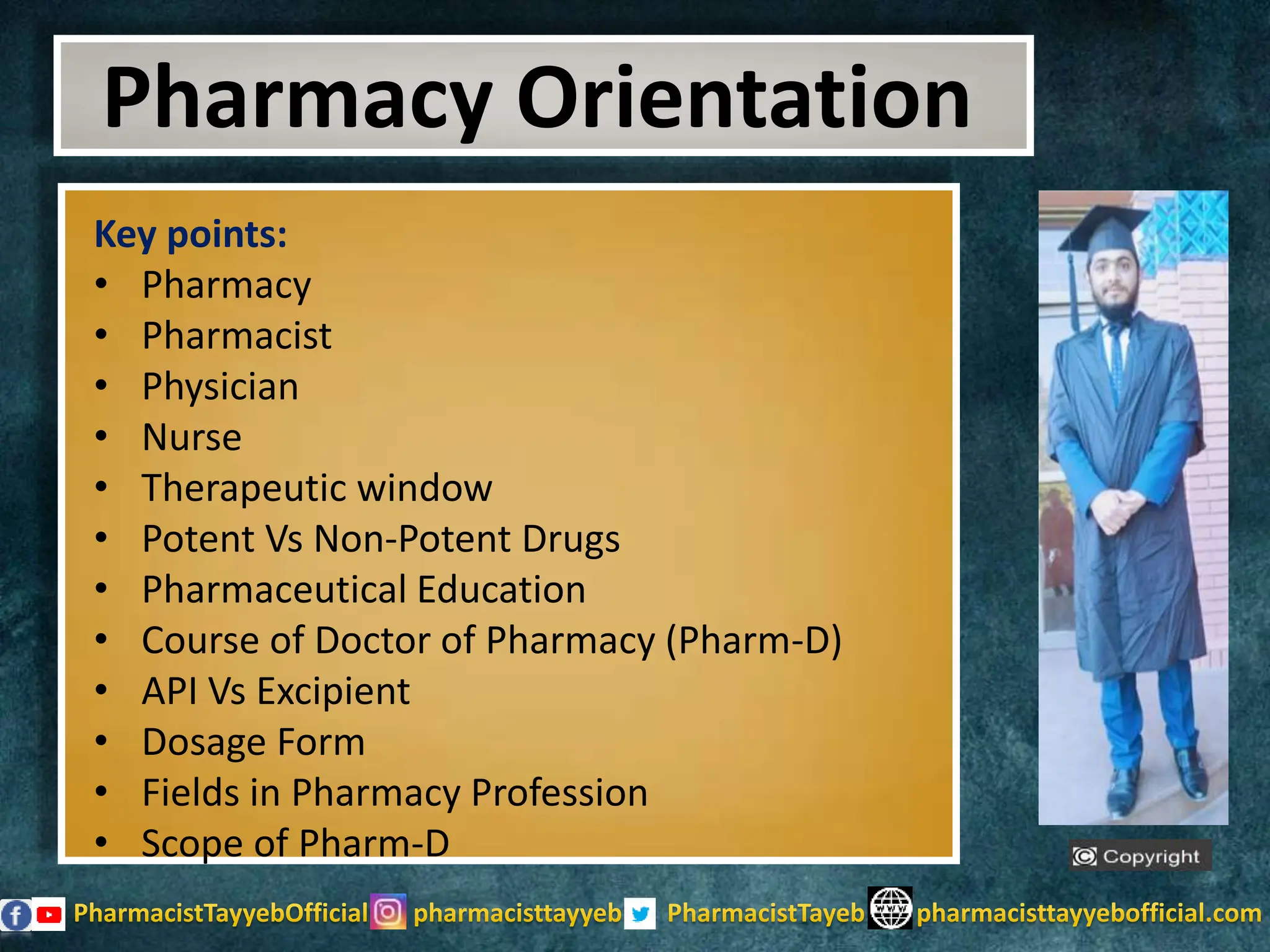 Pharmacy Orientation| Lecture# 1| Physical Pharmacy Lecture Series ...