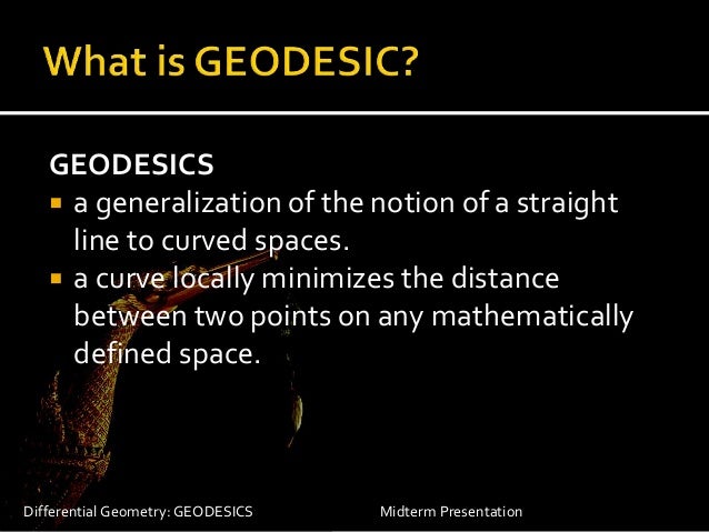 Differential Geometry : GEODESICS (Introduction)