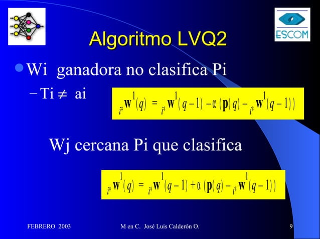 Learning Vector Quantization Lvq2 Lvq3 Ppt