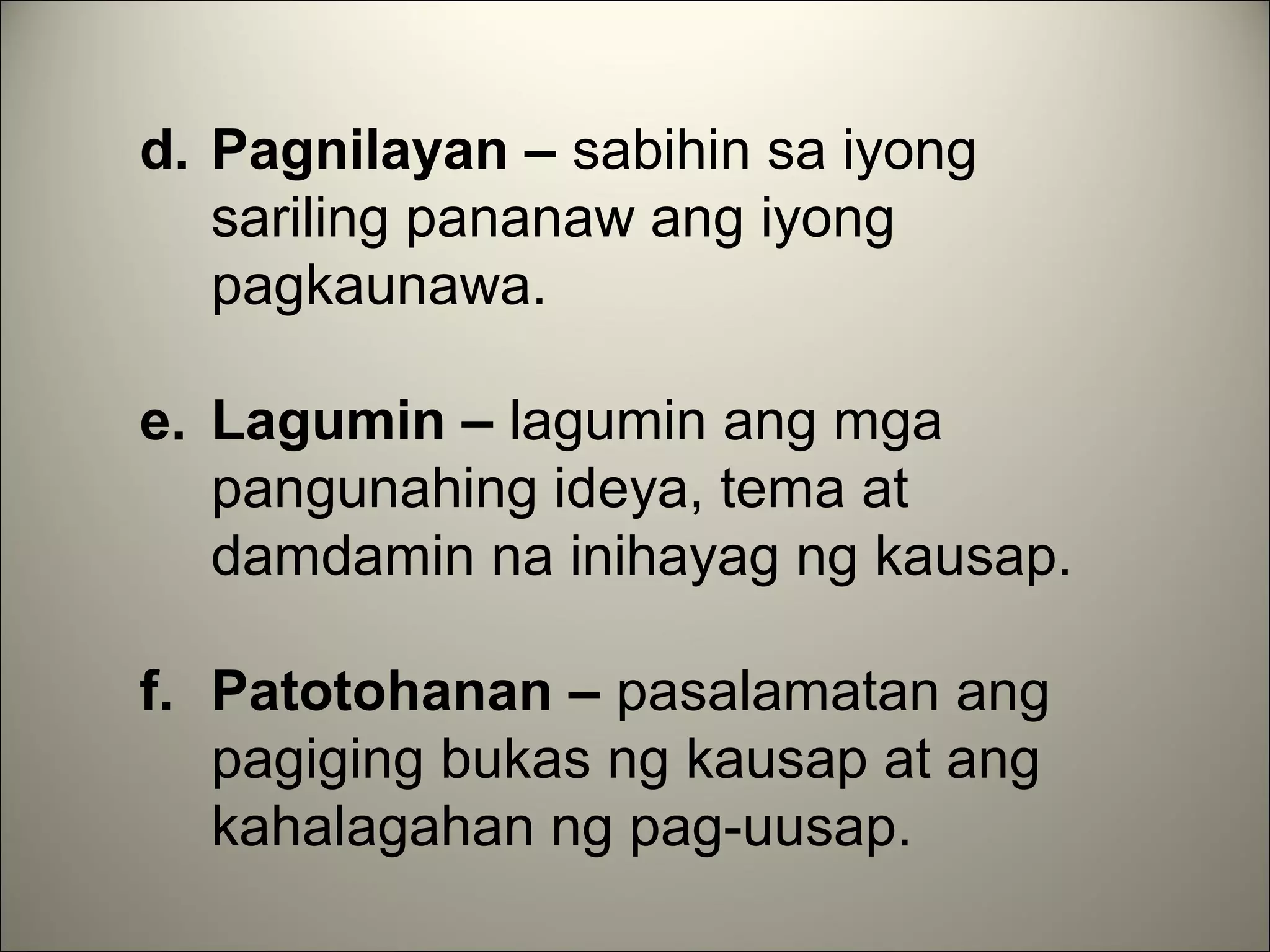 komunikasyon sa pamilya | PPT