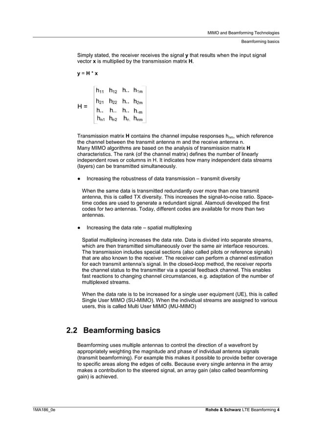 Lte Transmission Modes And Beamforming Pdf