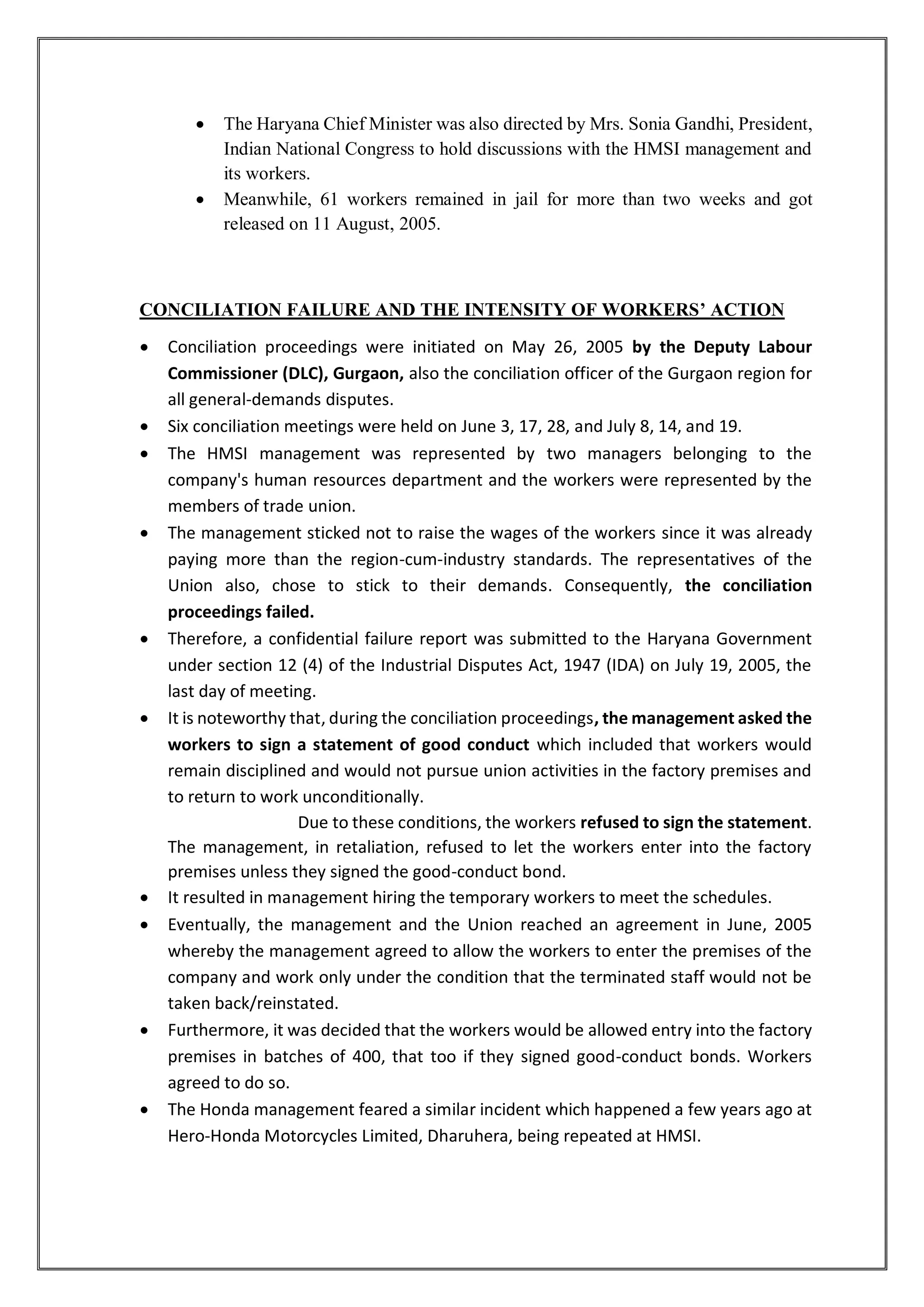 Honda Motorcycles and Scooters India Ltd. (HMSI) case study | PDF