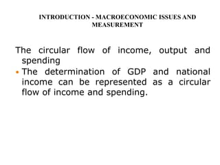 Macroeconomic issues and measurement | PPT