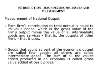 Macroeconomic issues and measurement | PPT