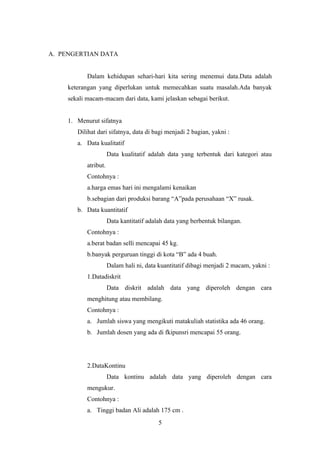 Data dan Penyajian Data | DOC