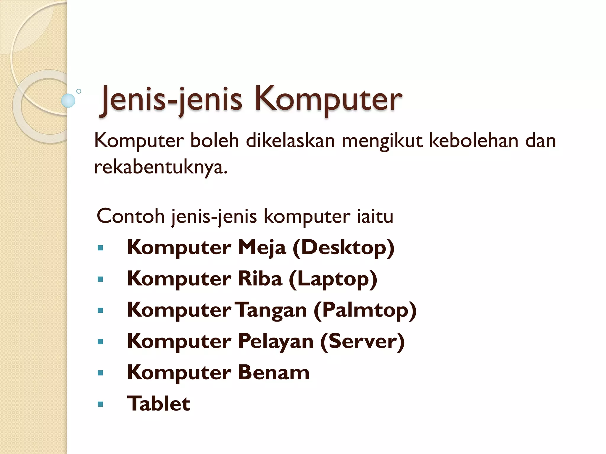 1 maksud komputer dan jenis komputer | PPTX