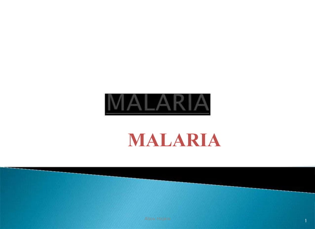 1 Malaria by AS Kombo.pptx presentation on malaria parasite, pathology ...