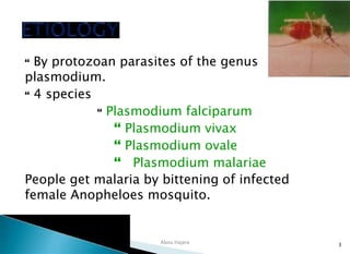 1 Malaria by AS Kombo.pptx presentation on malaria parasite, pathology ...