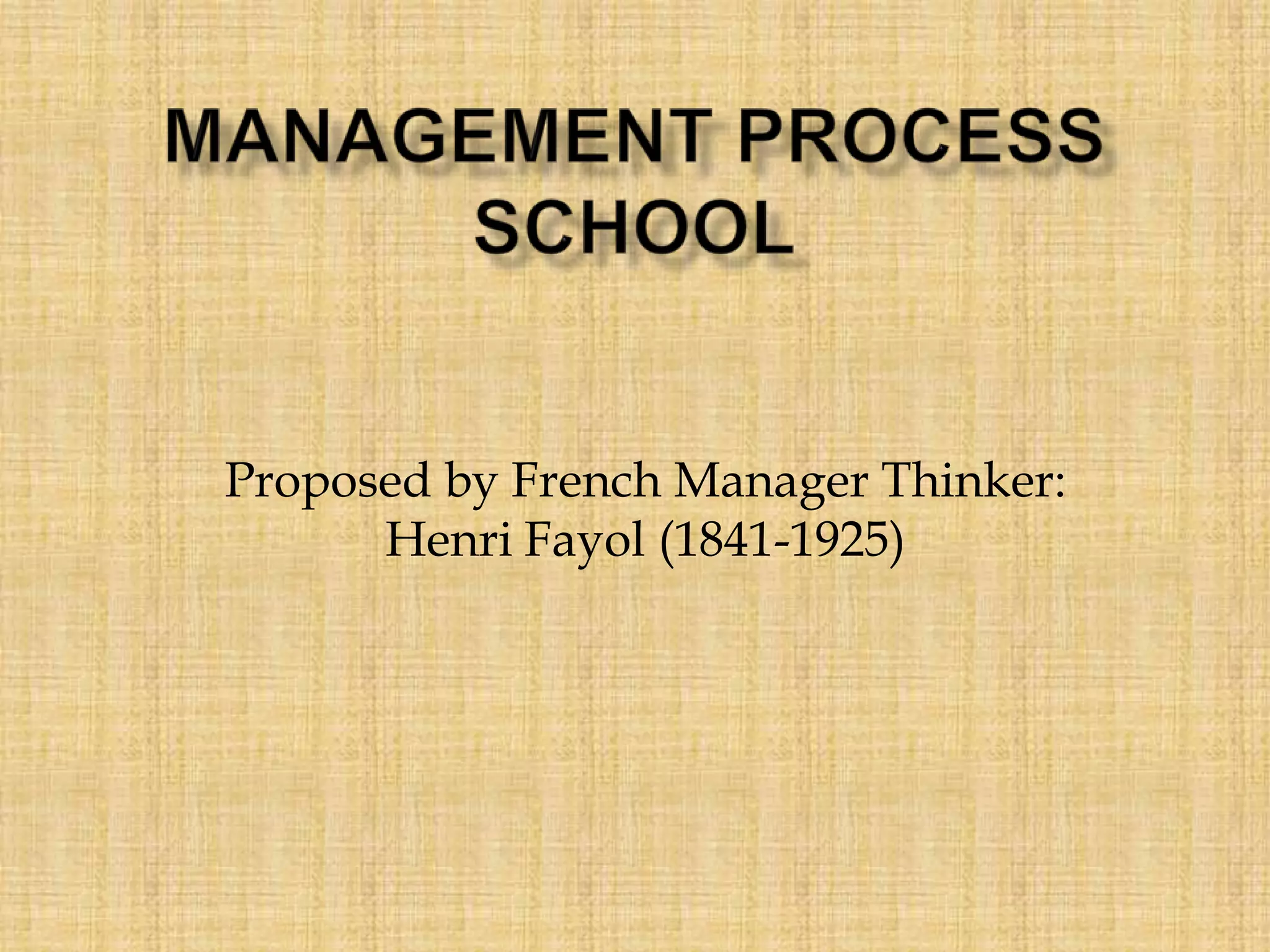 1 management process school | PPTX