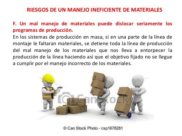 1) manejo de materiales