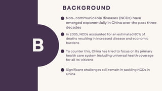 A COMMUNITYBASED APPROACH TO NON-COMMUNICABLE CHRONIC DISEASE ...