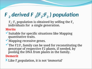 mapping population and types in molecular breeding | PPT
