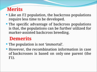 mapping population and types in molecular breeding | PPT