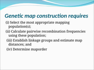 mapping population and types in molecular breeding | PPT