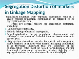 mapping population and types in molecular breeding | PPT