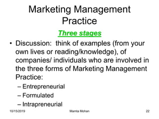 1 marketing management | PPT | Marketing and Advertising | Business