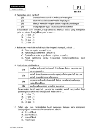 master soal ips paket I | PDF