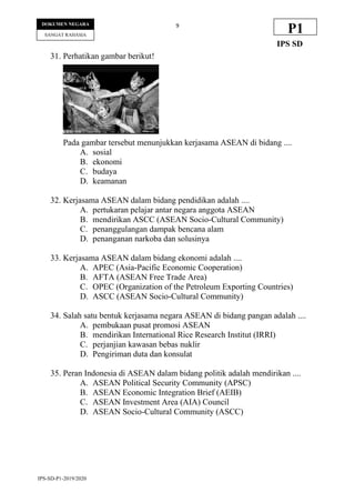 master soal ips paket I | PDF