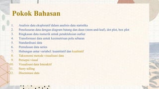 proses Explorasi data dan visualisasi data | PPTX