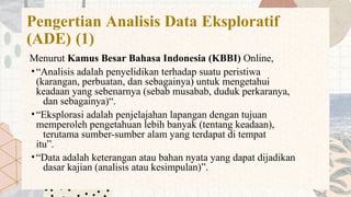 proses Explorasi data dan visualisasi data | PPTX