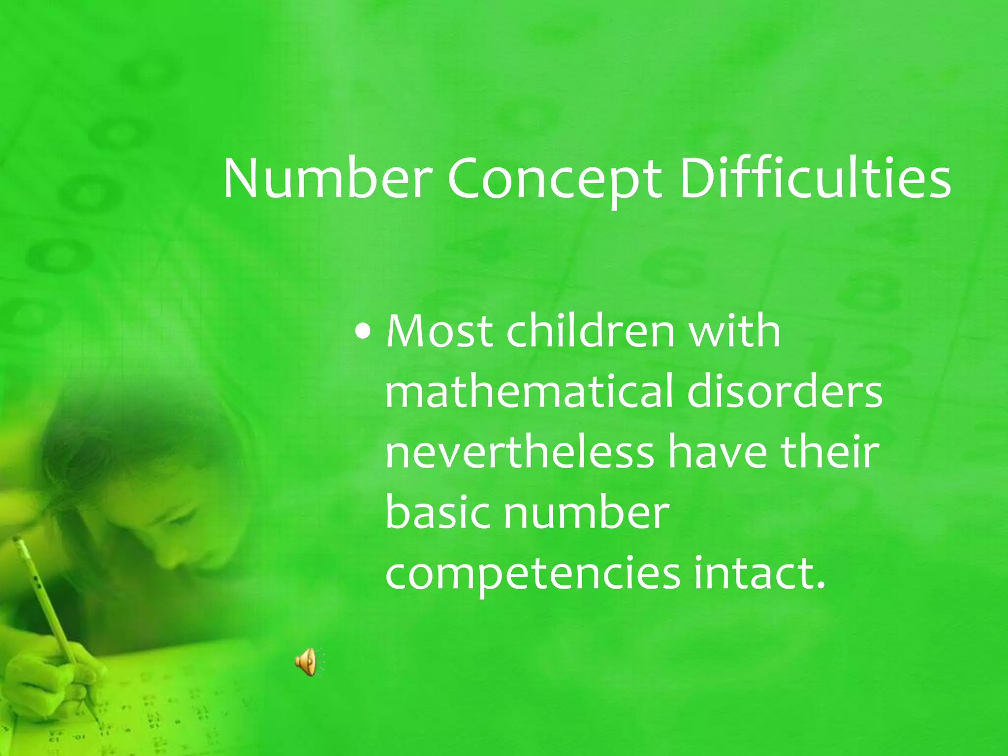 mathematical disabilities | PPTX