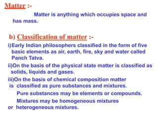 matter in our surroundings | PPTX