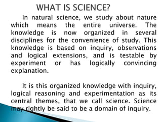 Domain Science Definition