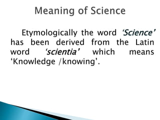 1 meaning and nature of science | PPT